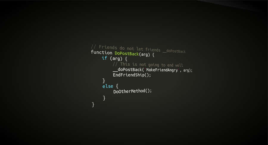 Humorous Code Snippeton Screen Wallpaper | WallpaperMotion.com